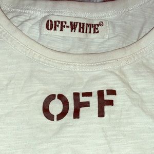 Off-White Shirts | Red Black Offwhite Tshirt Size Large In Mens | Poshmark